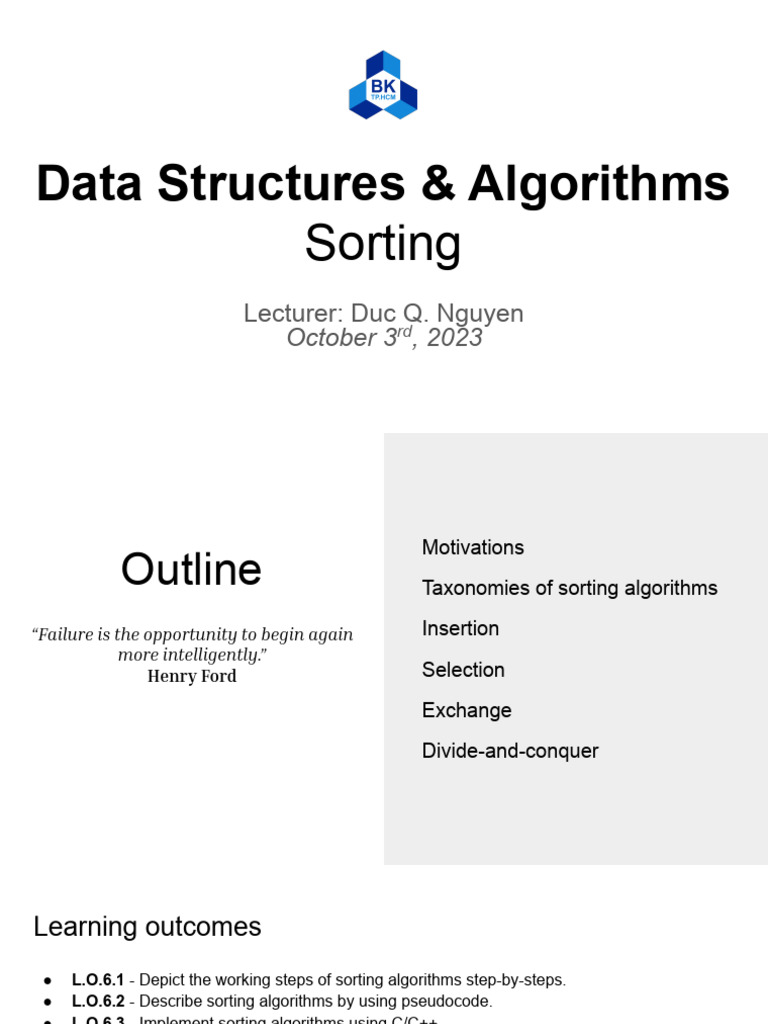 DSA - Sorting | PDF | Algorithms | Discrete Mathematics DSA - Sorting | PDF | Algorithms | Discrete Mathematics