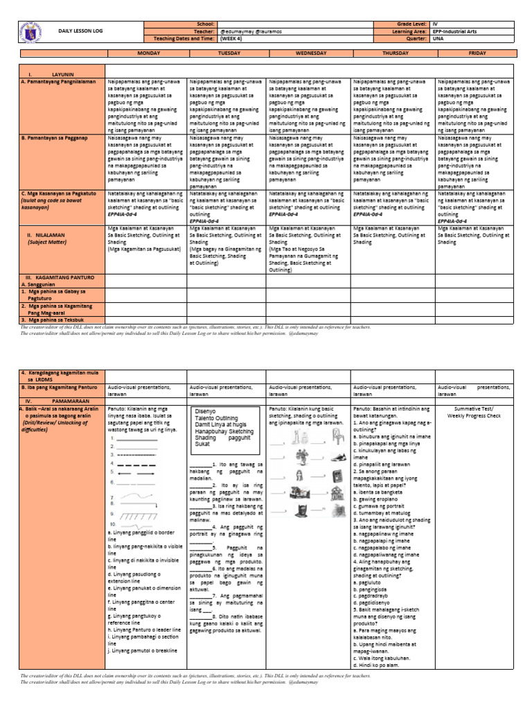 DLL EPP4 IA W4 New@edumaymay | PDF