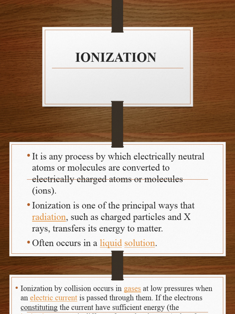 Ionization | PDF | Ion | Electrolyte