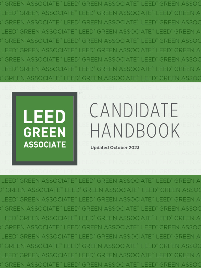 LEED Green Associate Candidate Handbook 2023 | PDF | Identity Document ...