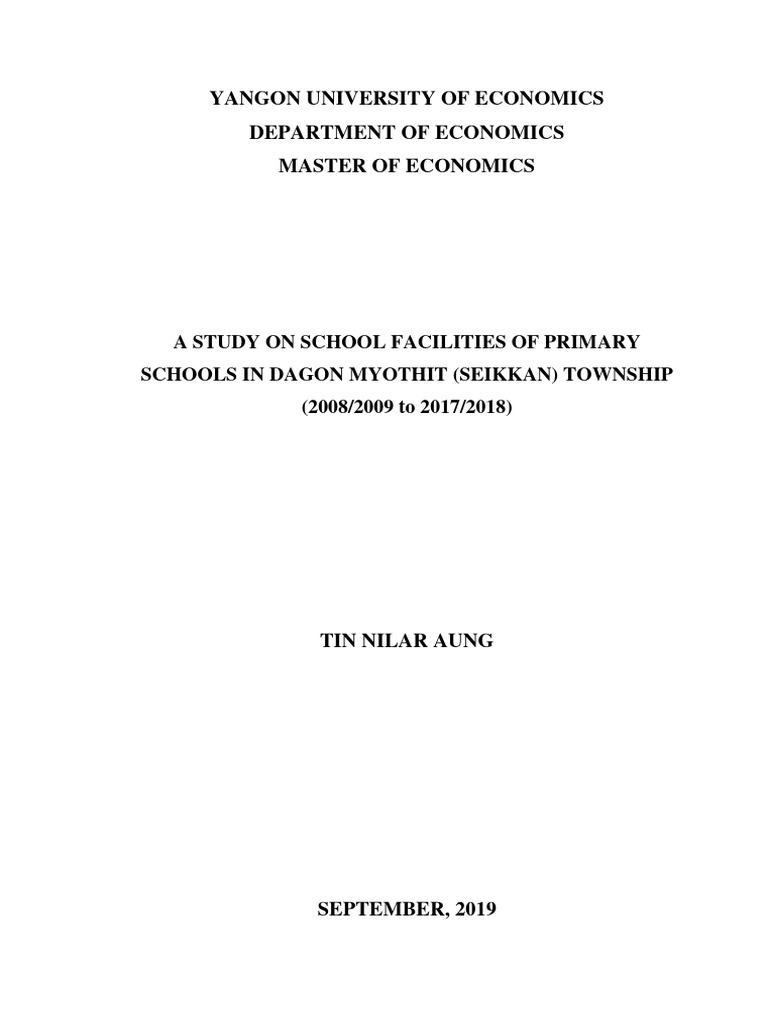 Tin Nilar Aung Eco | PDF | Poverty | Poverty & Homelessness