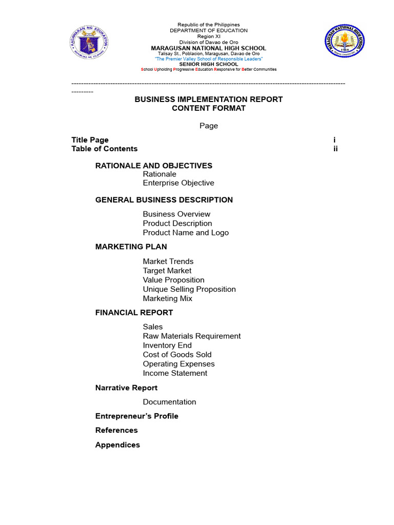 Business Implementation Report - FORMAT. Final | Download Free PDF | Candy | Brand