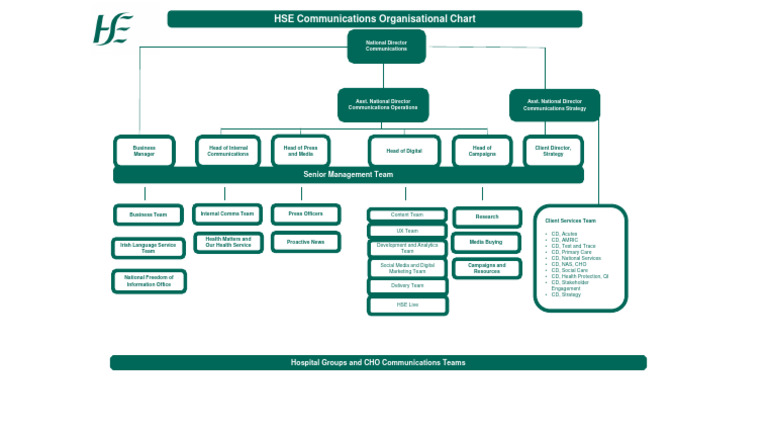 Hse Communications Organisational Chart | PDF | Business | Public Sphere