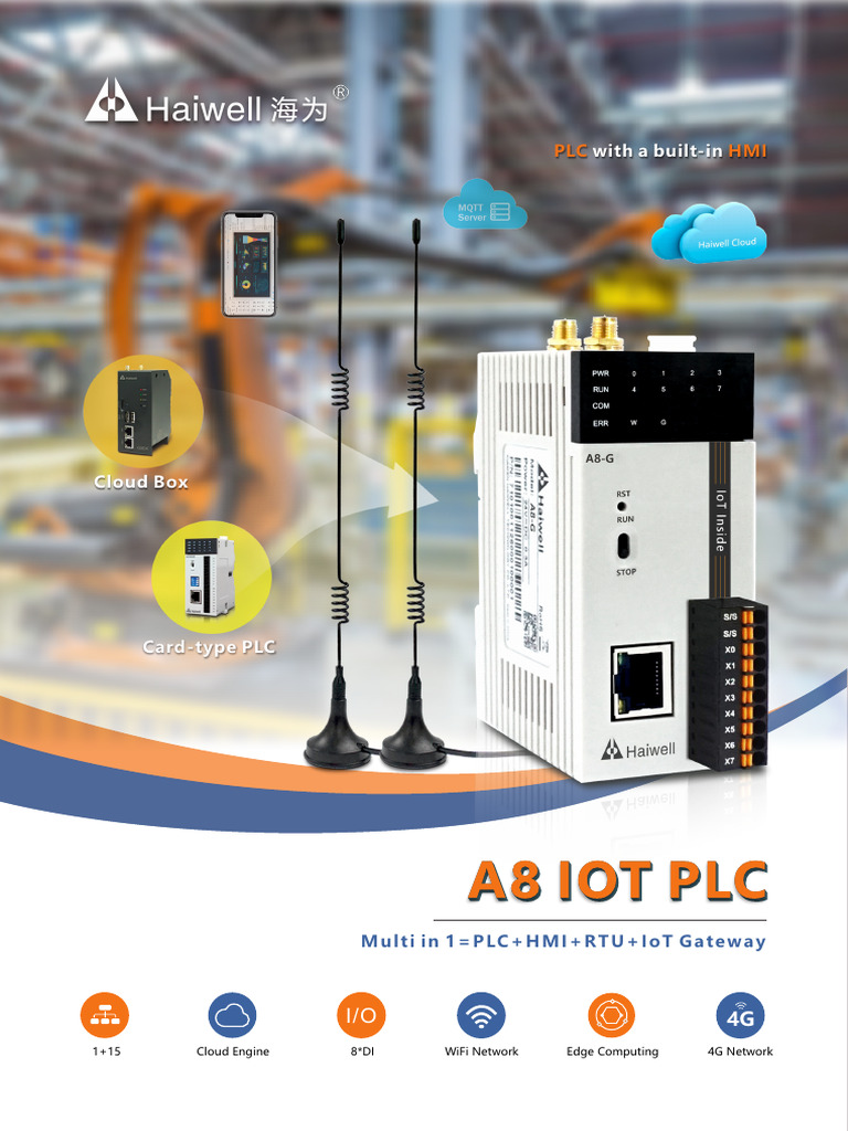 Haiwell A8 IoT PLC Catalog1 | PDF | Programmable Logic Controller | Cloud Computing