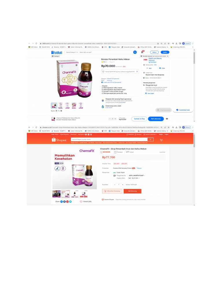 Referensi Harga Syrup | PDF