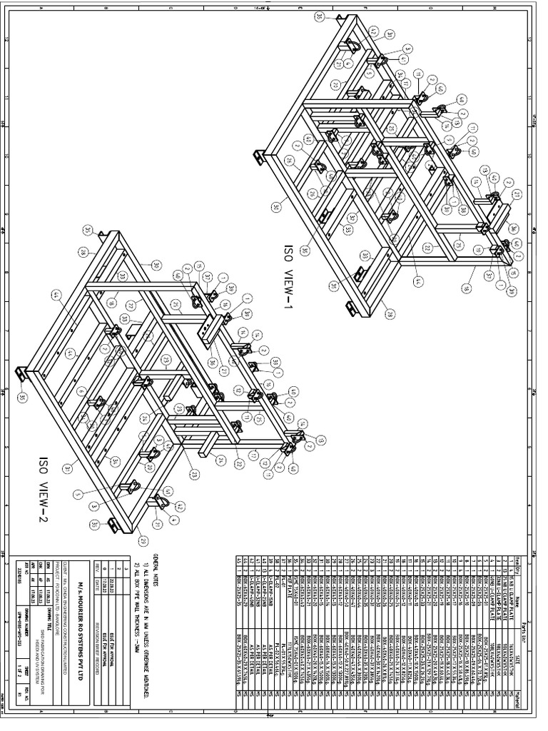 Upw-0185-Mpd-003-r1 - Skid Fabrication Drawing For Hsedi and Uv System ...