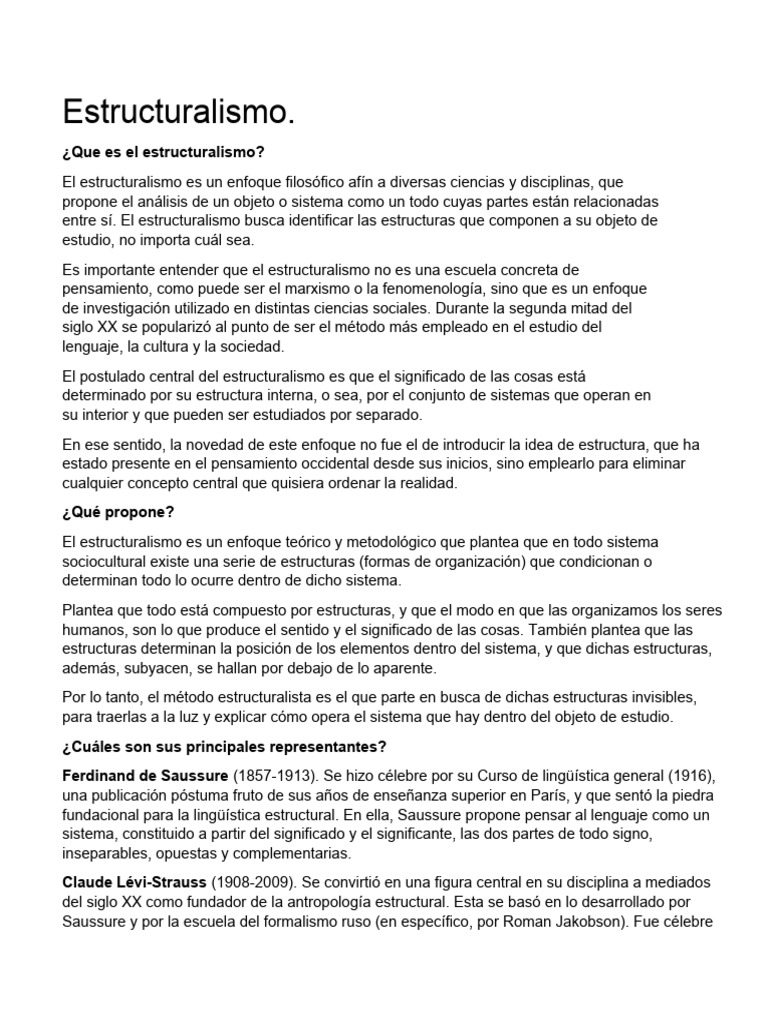 E Structuralism o | PDF | Jacques Lacan | Science