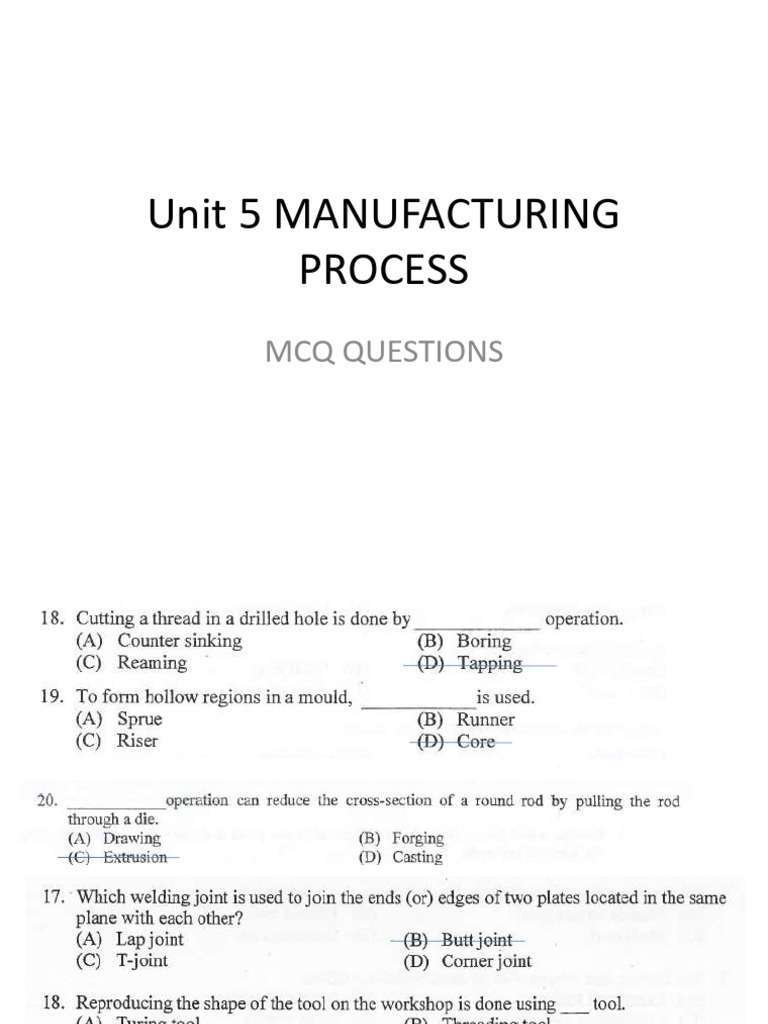 Unit 5 MCQ Questions | PDF