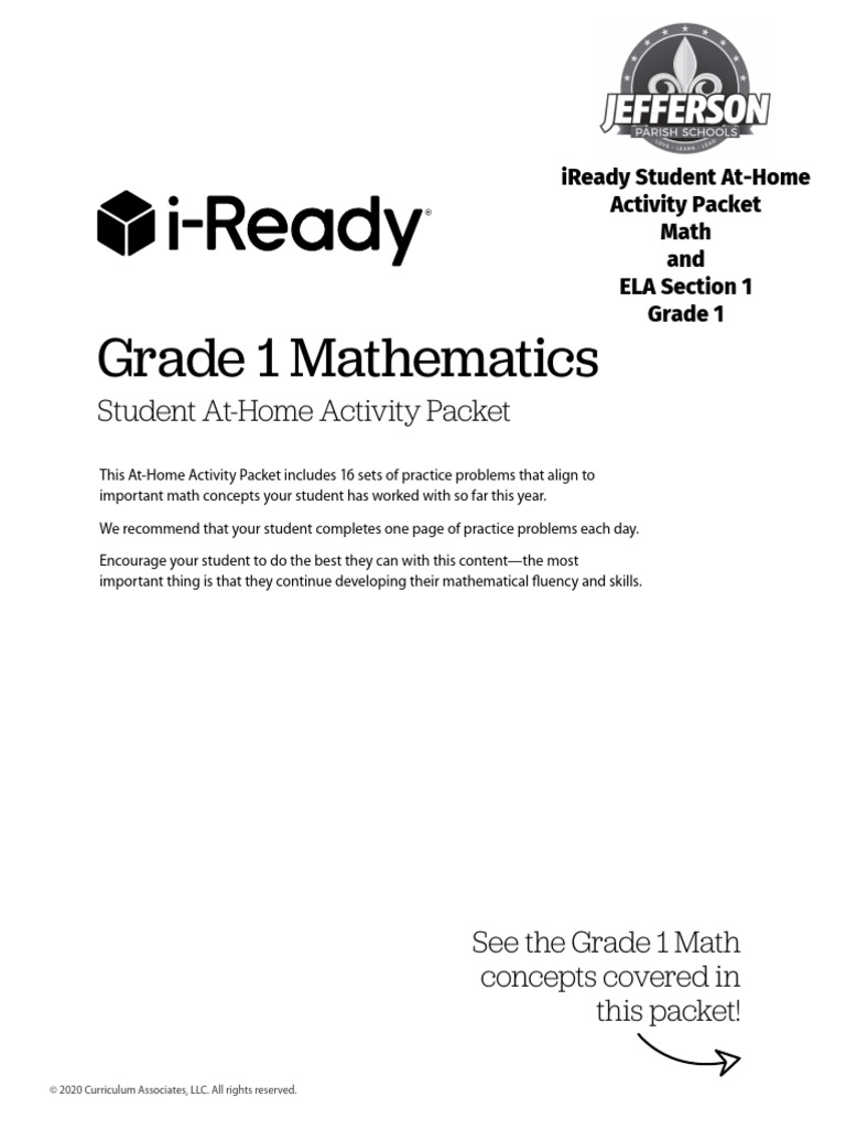 Grade 1 Packet | PDF | Mathematics