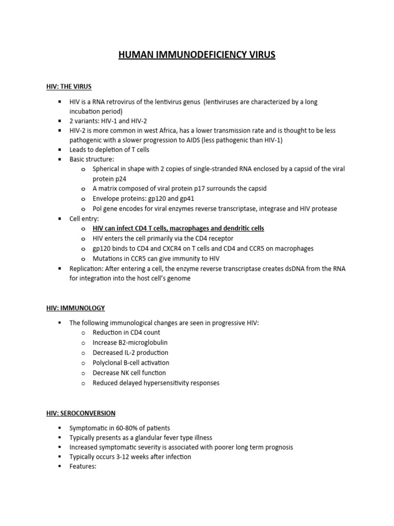 (Printing) Pass Medicine Notes - Infectious Diseases | PDF | Hiv ...
