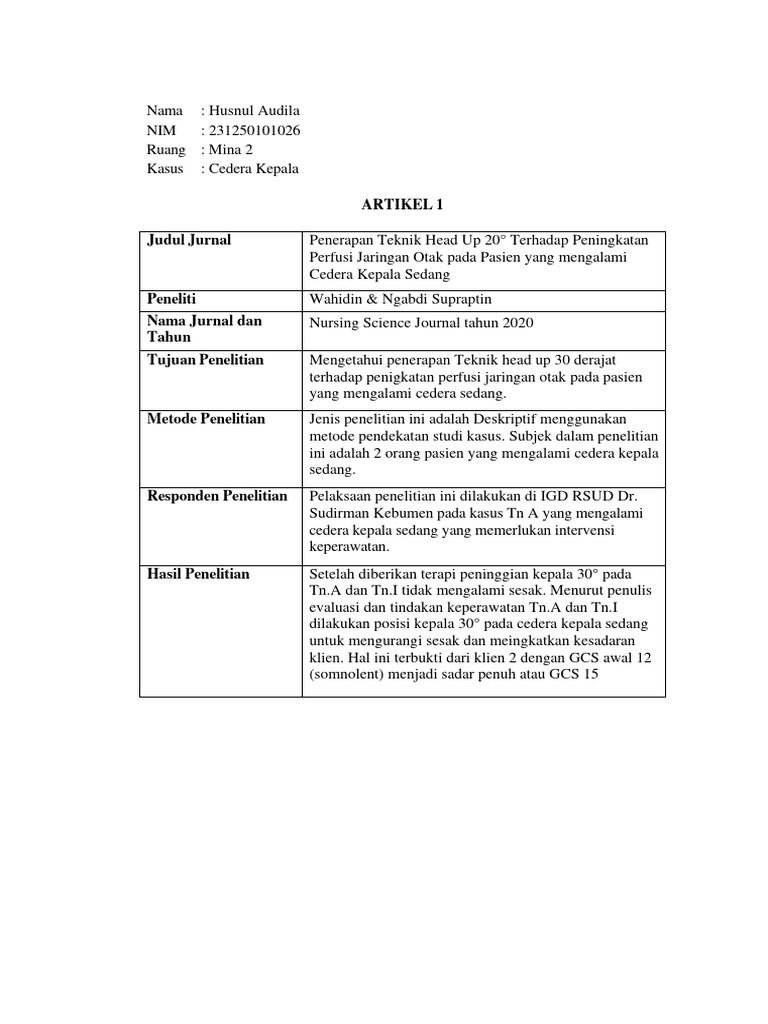 Ruang Saraf Cks | PDF