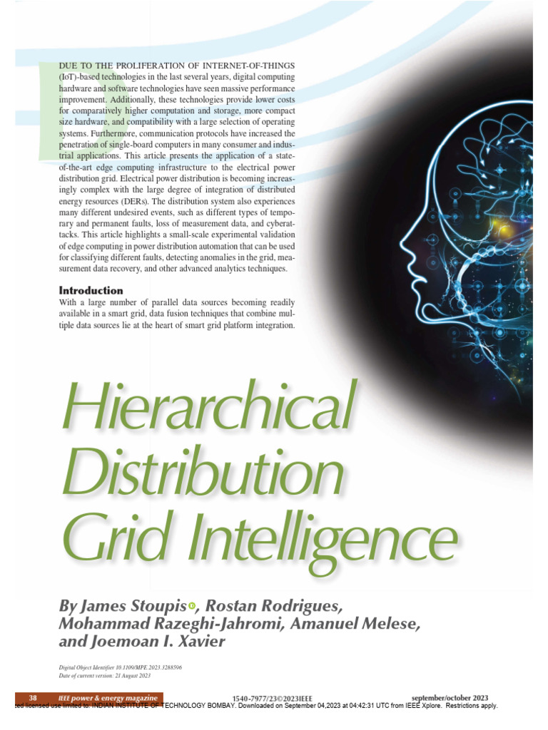 Intelligence of Distribution Grid | PDF | Operating System | Computing