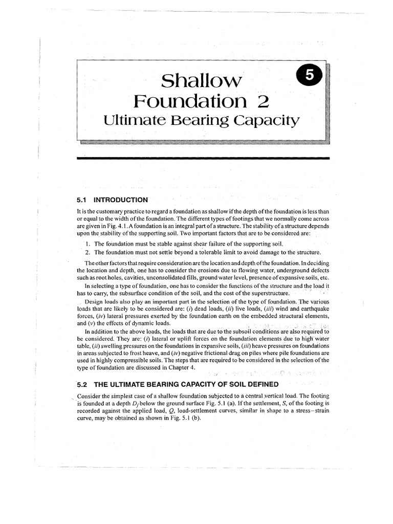 Shallow Foundations | PDF