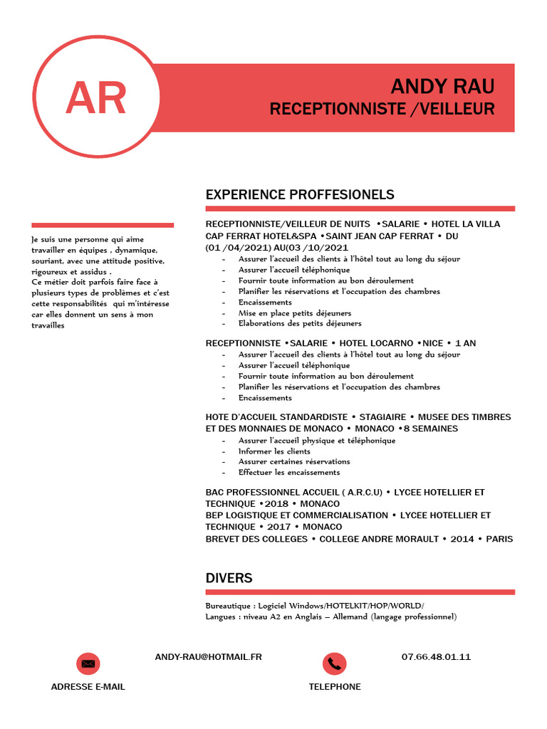 Andy CV | PDF | Logiciel | Informatique