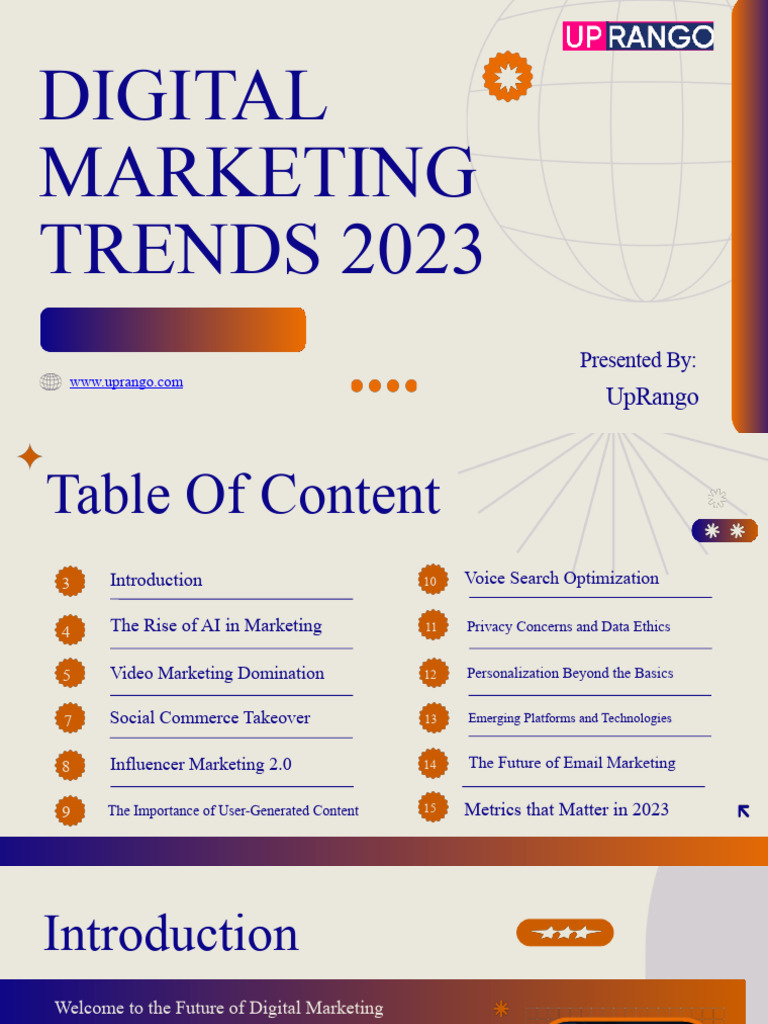 Digital Marketing Trends 2023 | PDF | Digital Marketing | Artificial Intelligence