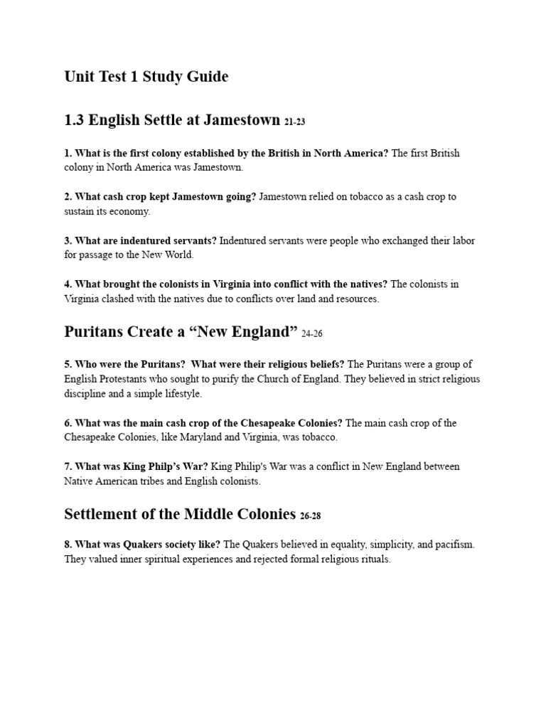 US History CH 1,2, and 4 Study Guide | PDF | Reconstruction Era ...