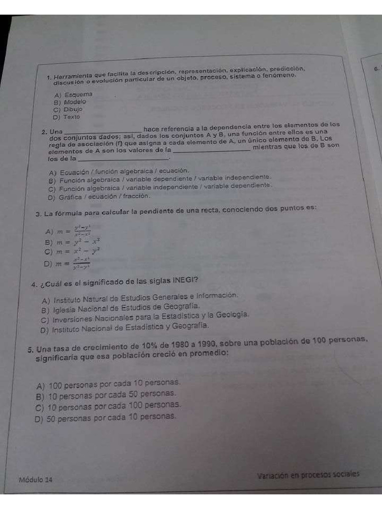 Modulo 14 Ex Coah2 | PDF