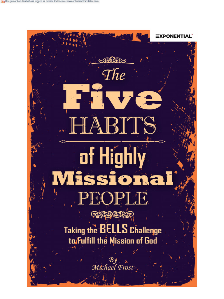 Frost - Michael-The 5 Habits of Highly Missional People - En.id | PDF