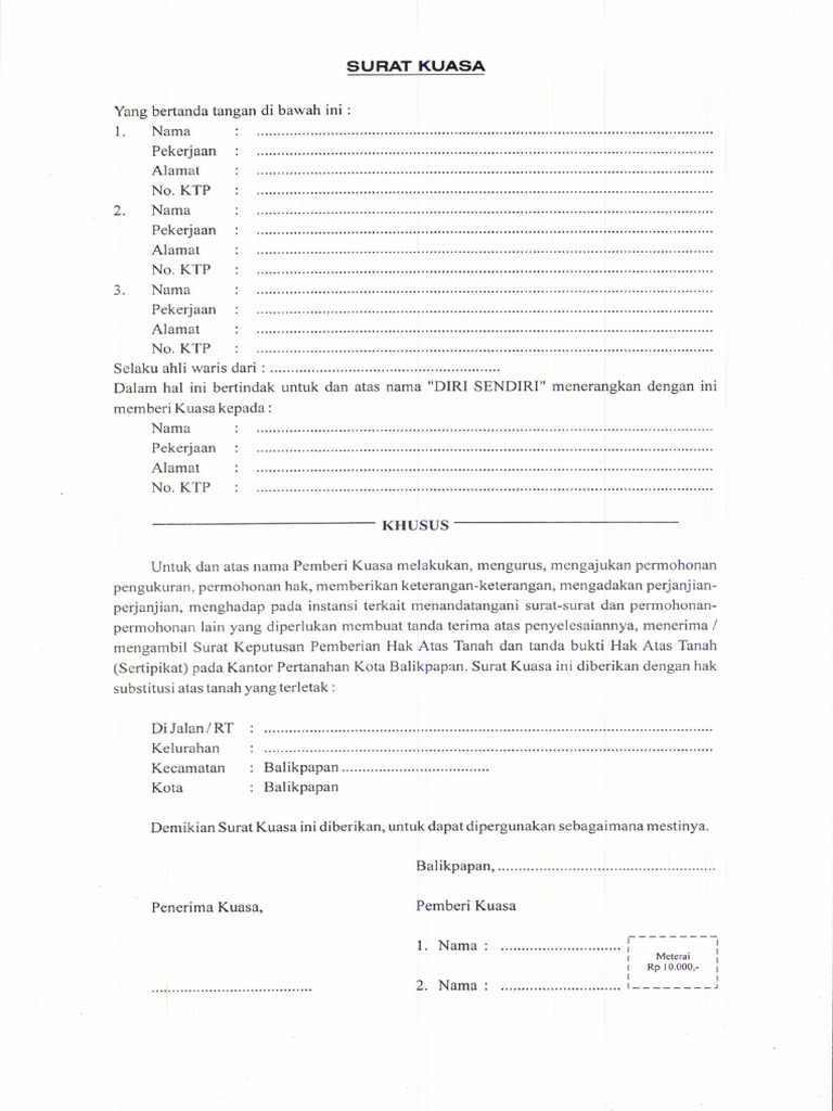 Balik Nama Waris | PDF