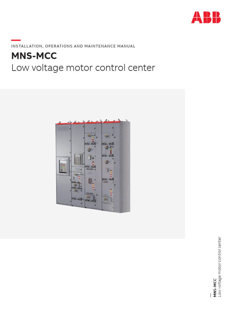 Abb Mns MCC Installation Operation and Maintenance Manual 52 | PDF | Electrical Engineering ...