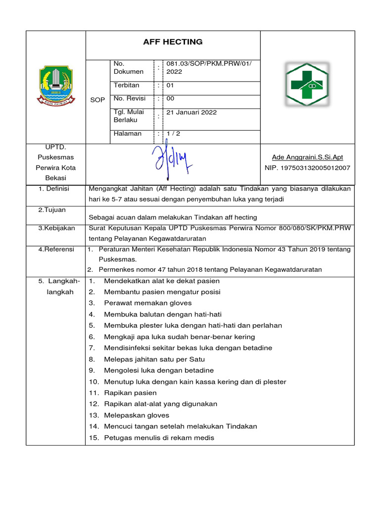 SOP AFF Hecting DONE PRINT | PDF