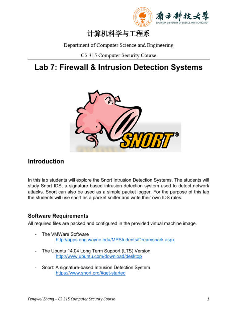 Lab7 Instruction | PDF | Computer Networking | Cyberwarfare