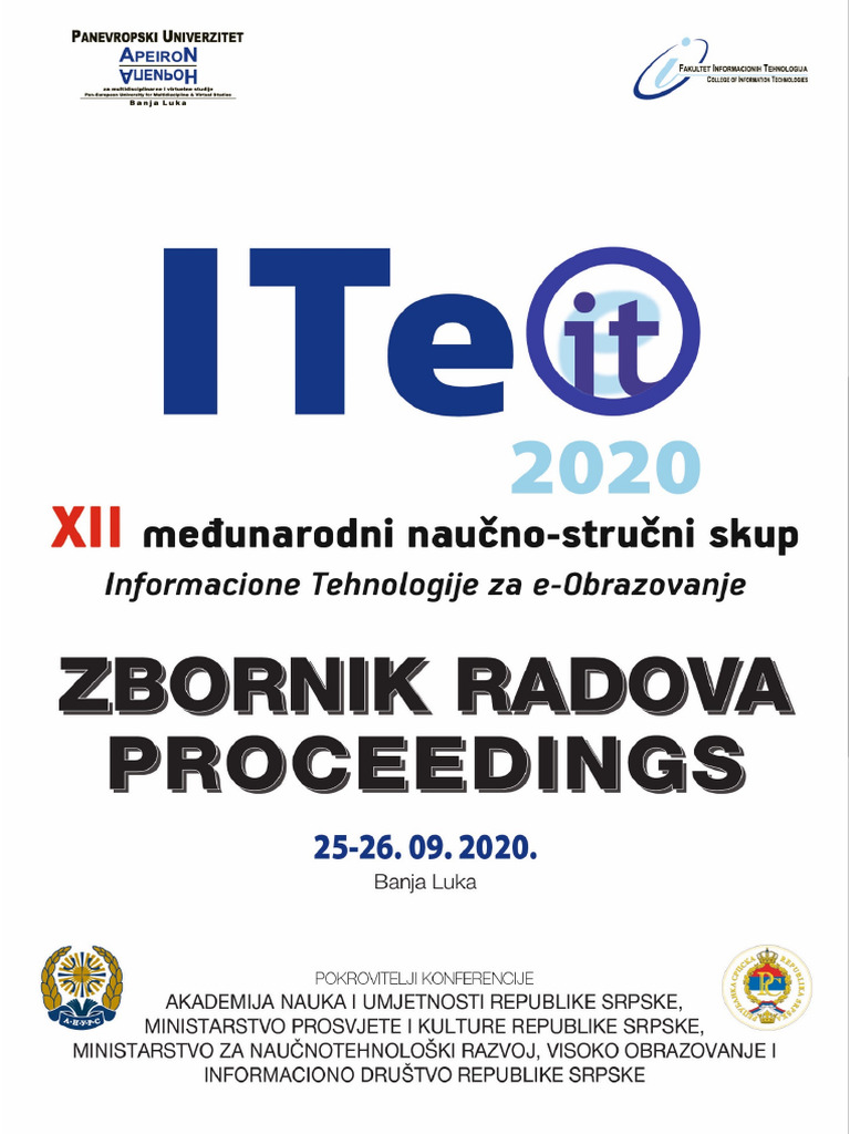 ITeO - Zbornik Radova 2020 | PDF