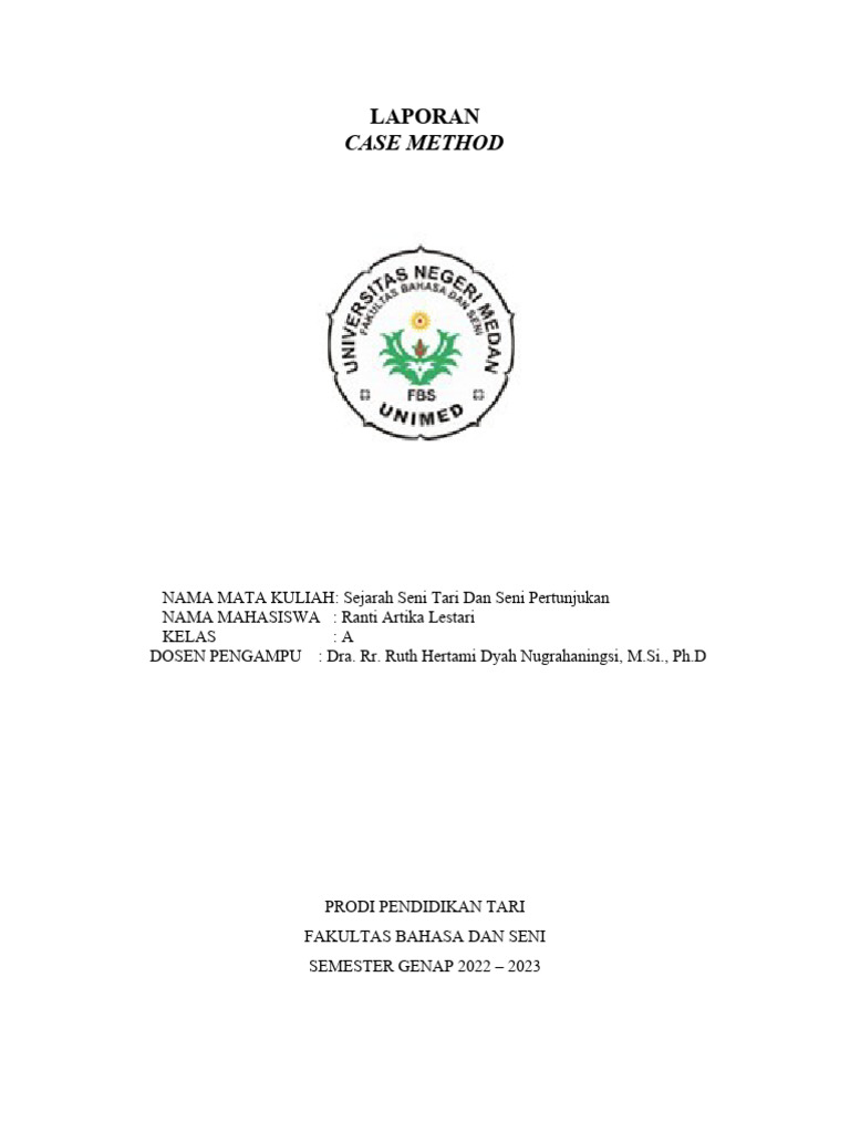 Template Laporan Case Method | PDF