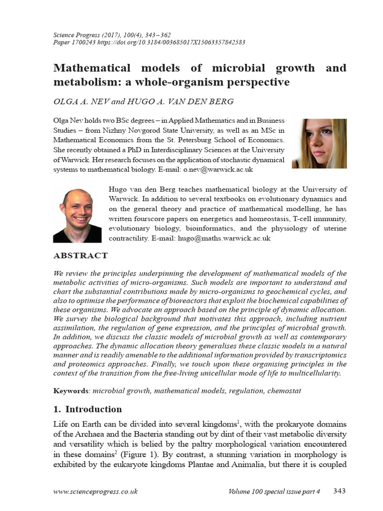 Microbial Growth Kinetics | PDF | Gene Expression | Protein Targeting