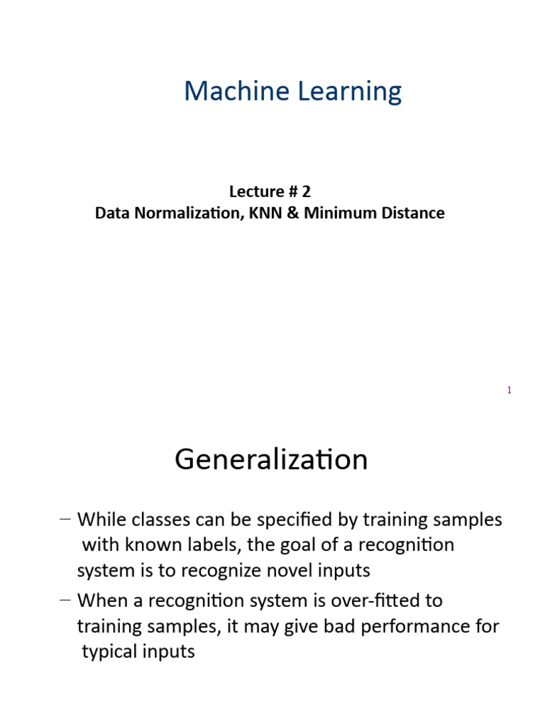 ML Lecture#2 | PDF | Receiver Operating Characteristic | Sensitivity And Specificity