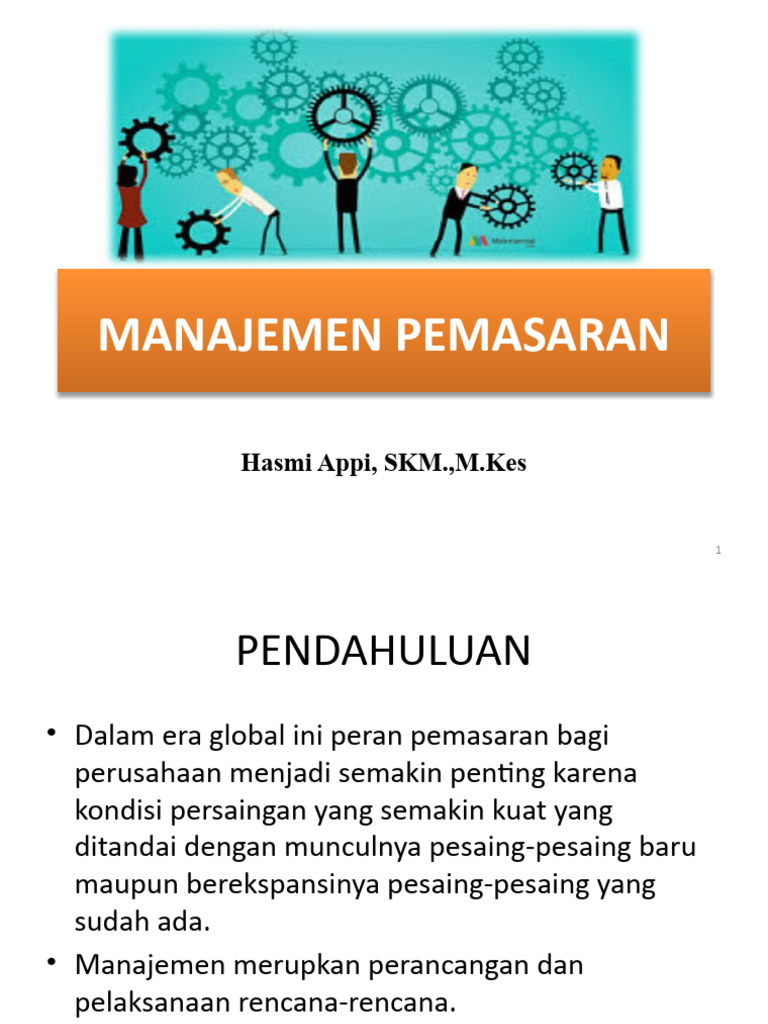 Manajemen Pemasaran | PDF