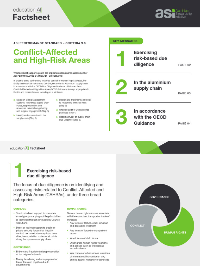 ASI educationAI - Factsheet CAHRAs v2 | PDF | Supply Chain | Due Diligence