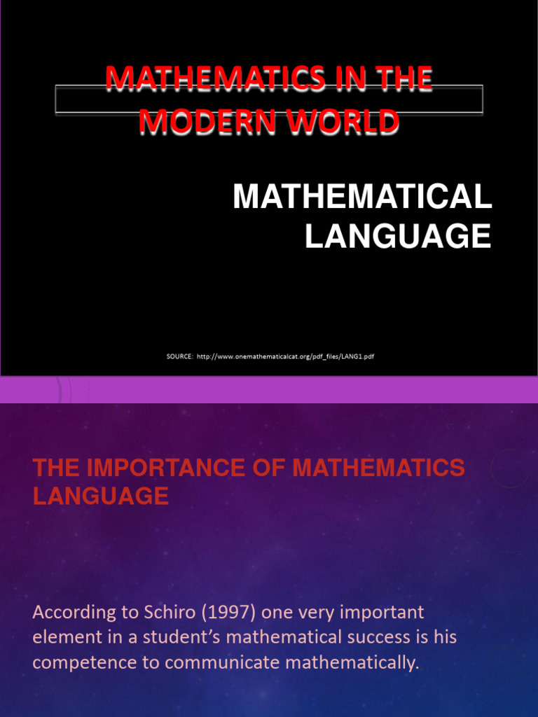 Language and Grammar of Mathematics | PDF | Mathematics | Trigonometric ...