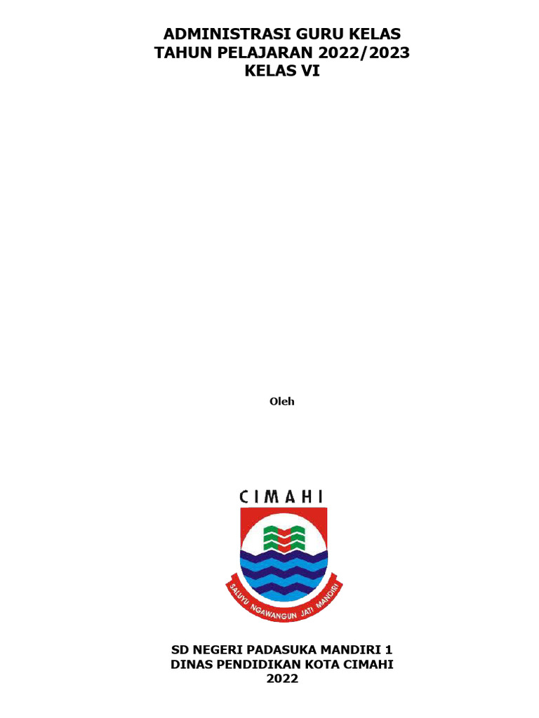 Administrasi Guru Kelas Lengkap Tapi Edit Pdf