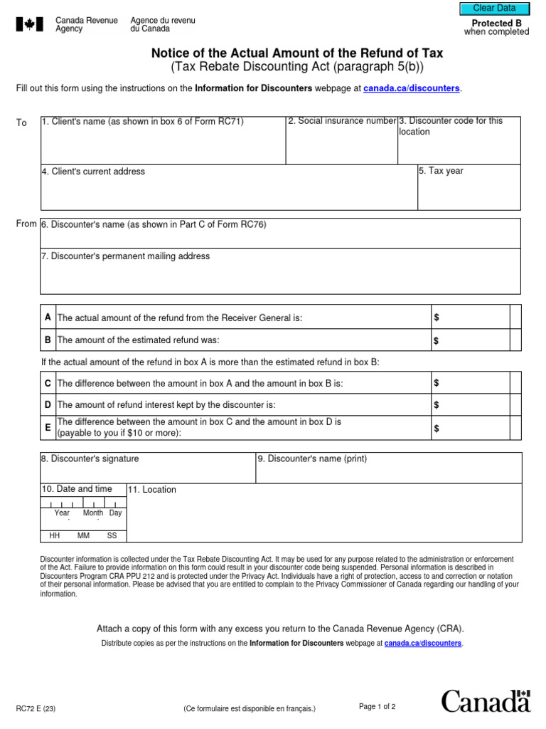 Tax Refund Notice for Discounters | PDF | Tax Refund | Government