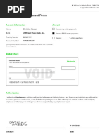 TD Bank Direct Deposit Authorization Form | PDF | Finance & Money ...