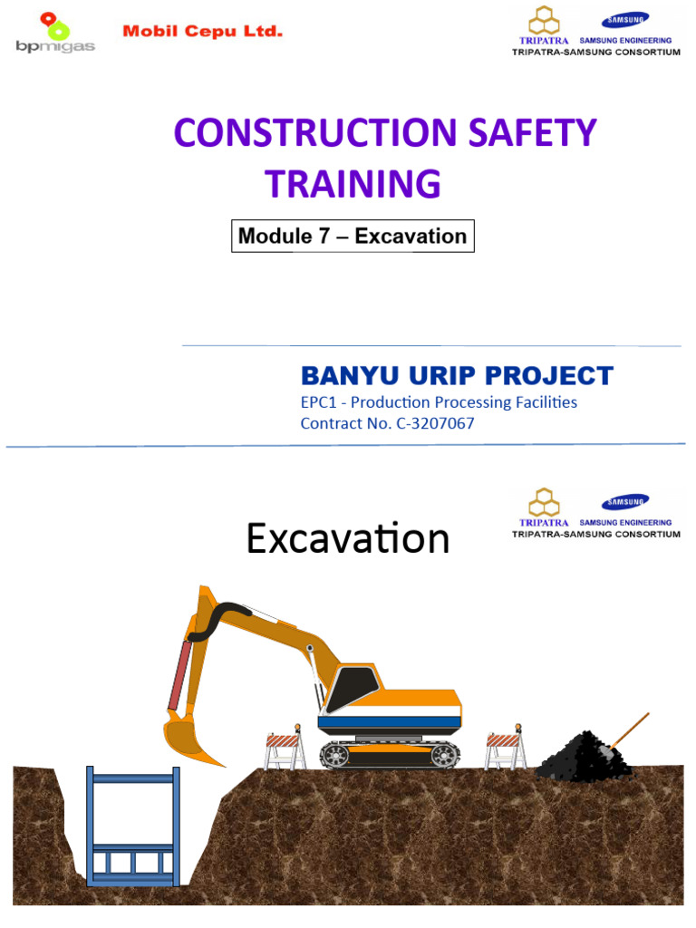 Excavation Training Module | PDF | Soil | Safety