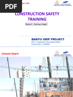 Working at Height Rescue Plan Sample | PDF | Injury | Risk