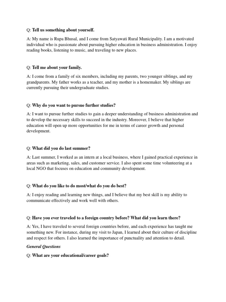 Rupa Bhusal's Journey to Business Education | PDF | Entrepreneurship ...