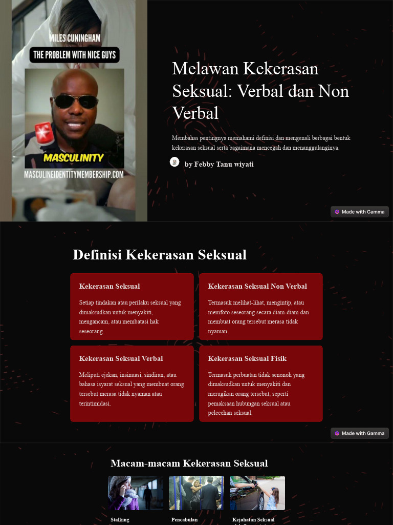 Melawan Kekerasan Seksual Verbal Dan Non Verbal | PDF Melawan Kekerasan Seksual Verbal Dan Non Verbal | PDF