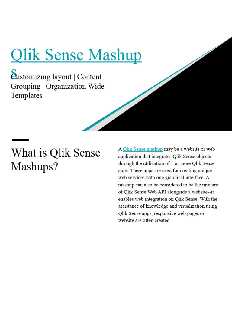 Qlik Sense Mashups.9472582.Powerpoint | PDF
