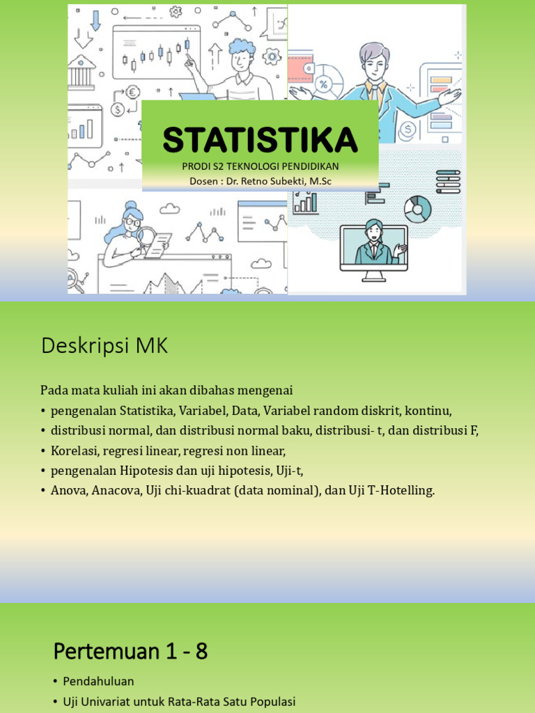 STATISTIKA S2 TP Pertemuan 1-3 | PDF