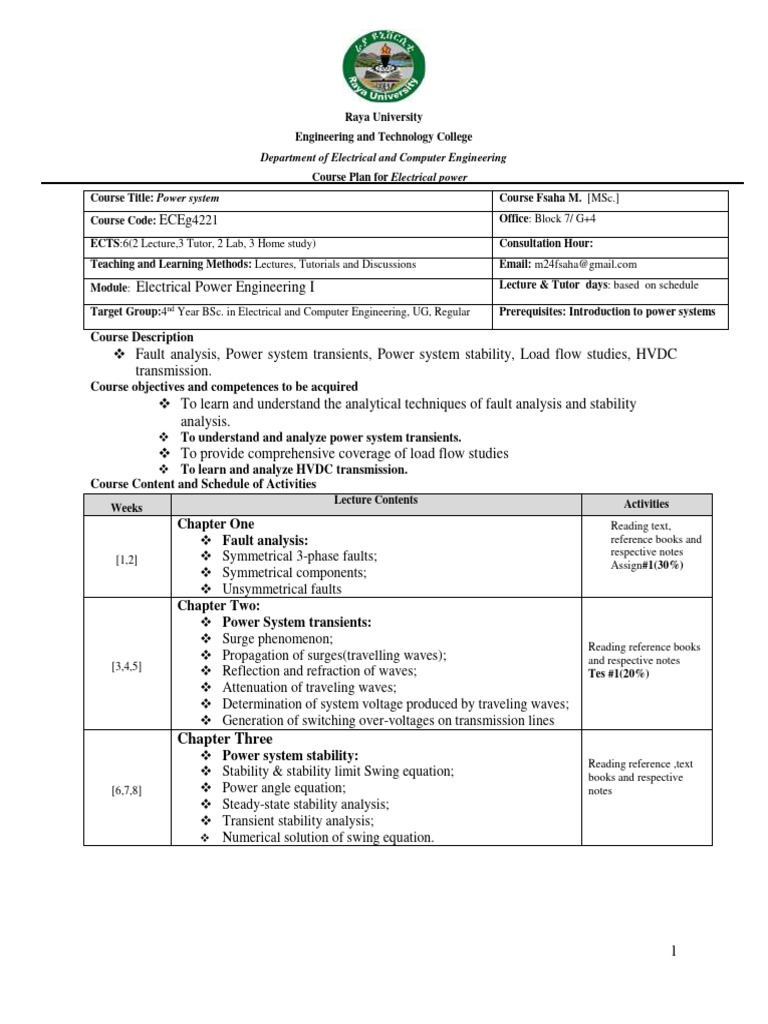 Power System Plan | PDF | High Voltage Direct Current | Waves