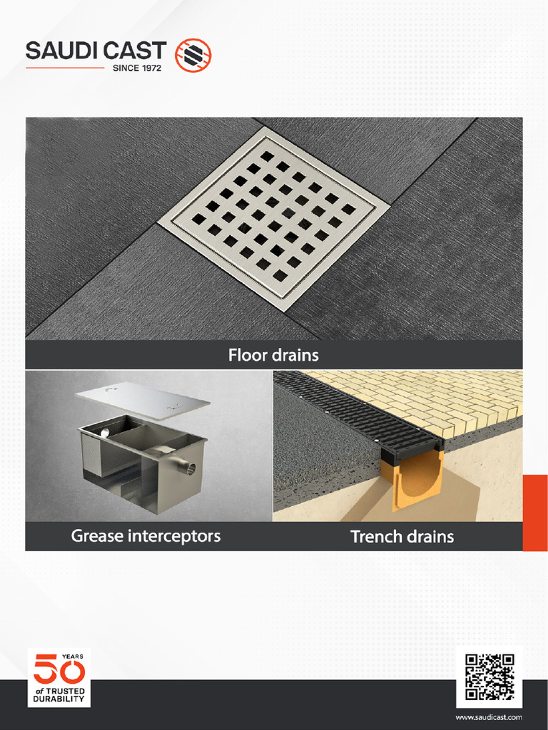 Saudi Cast Floor Drains Trench Drains and Interceptors | PDF