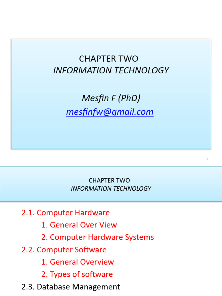 Mis Cha2 | PDF | Computer Hardware | Laptop