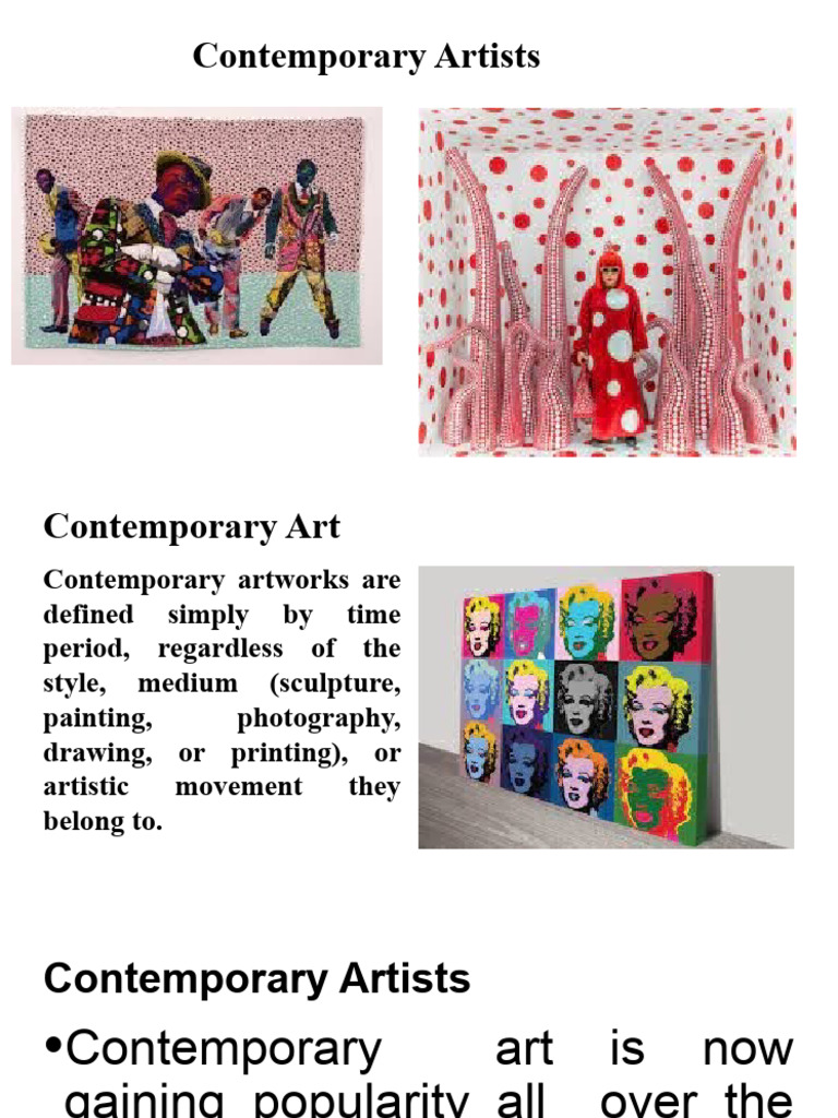 Contemporary Artist | PDF | Contemporary Art | Paintings