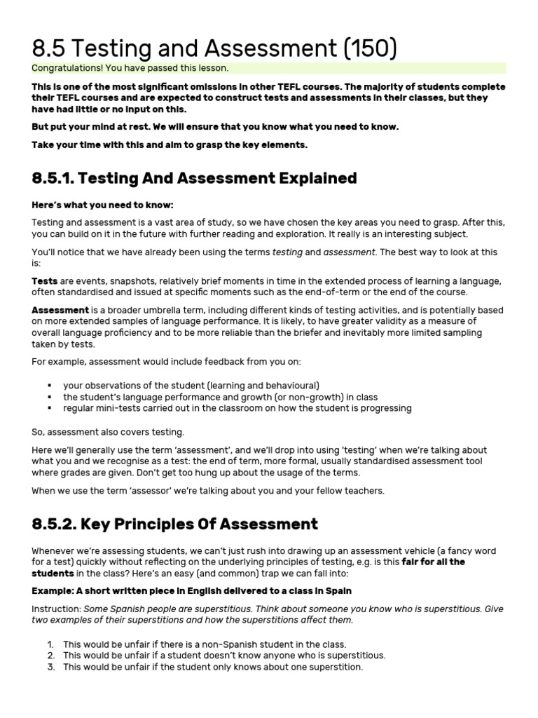 Module 8.1 | PDF | Educational Assessment | Multiple Choice