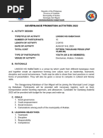 Sangguniang Kabataan Projects and Activities | PDF