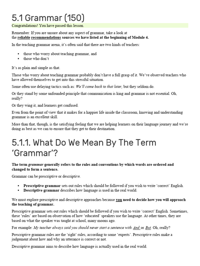 Module 5 | PDF | Perfect (Grammar) | Grammatical Tense