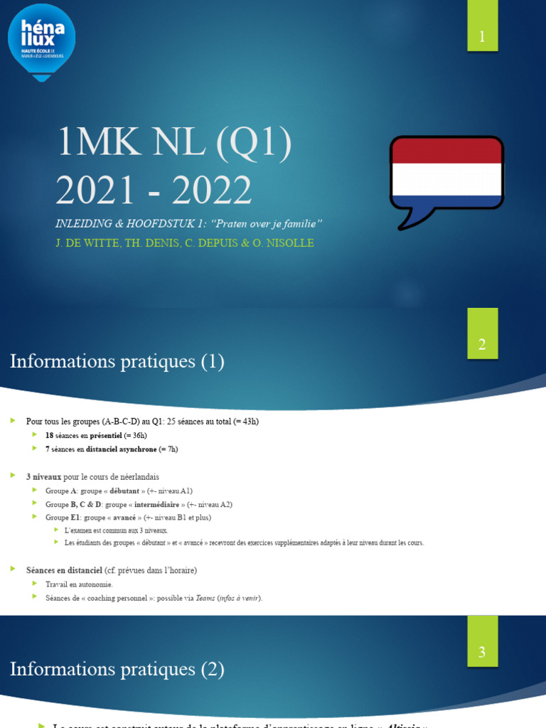 Ndls - H1 - Praten Over Je Familie | PDF | Adjectif | Nom (grammaire)